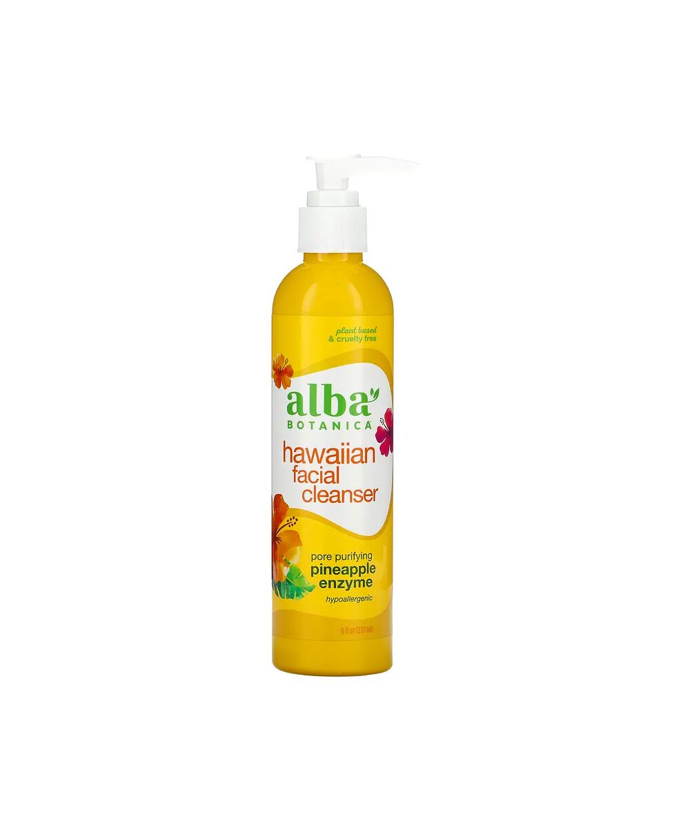 Alba Botanica, Hawaiian Facial Cleanser, Pineapple Enzyme, 237 ml Look ...